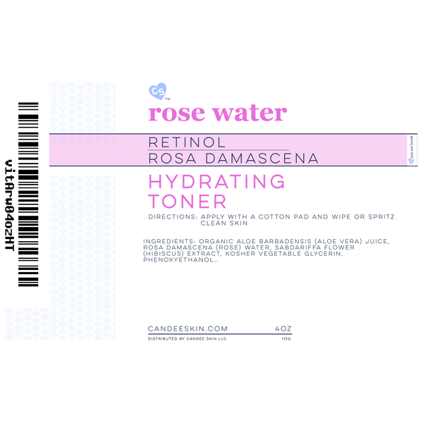 Rose Water | Hydrating Toner - Candee Skin